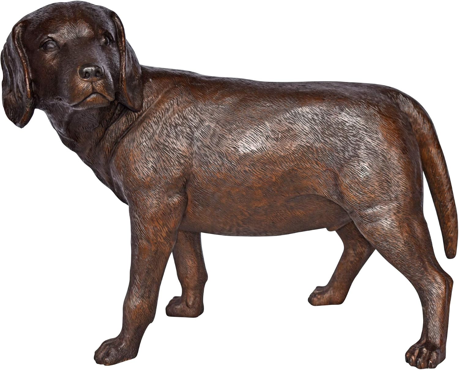 Amazon.com: NIFAO Bronze Beagle Dog Statue – Handmade Pet Sculpture ...