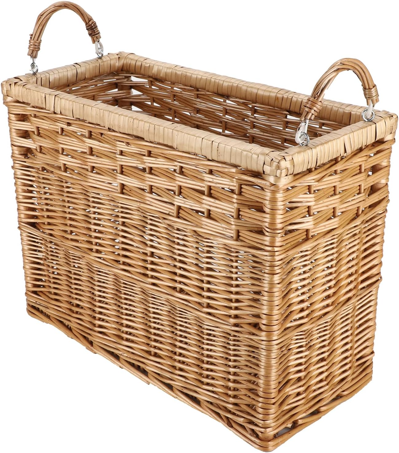 Amazon.com: YAHUAN Natural Wicker Storage Basket with Built-in Handles ...