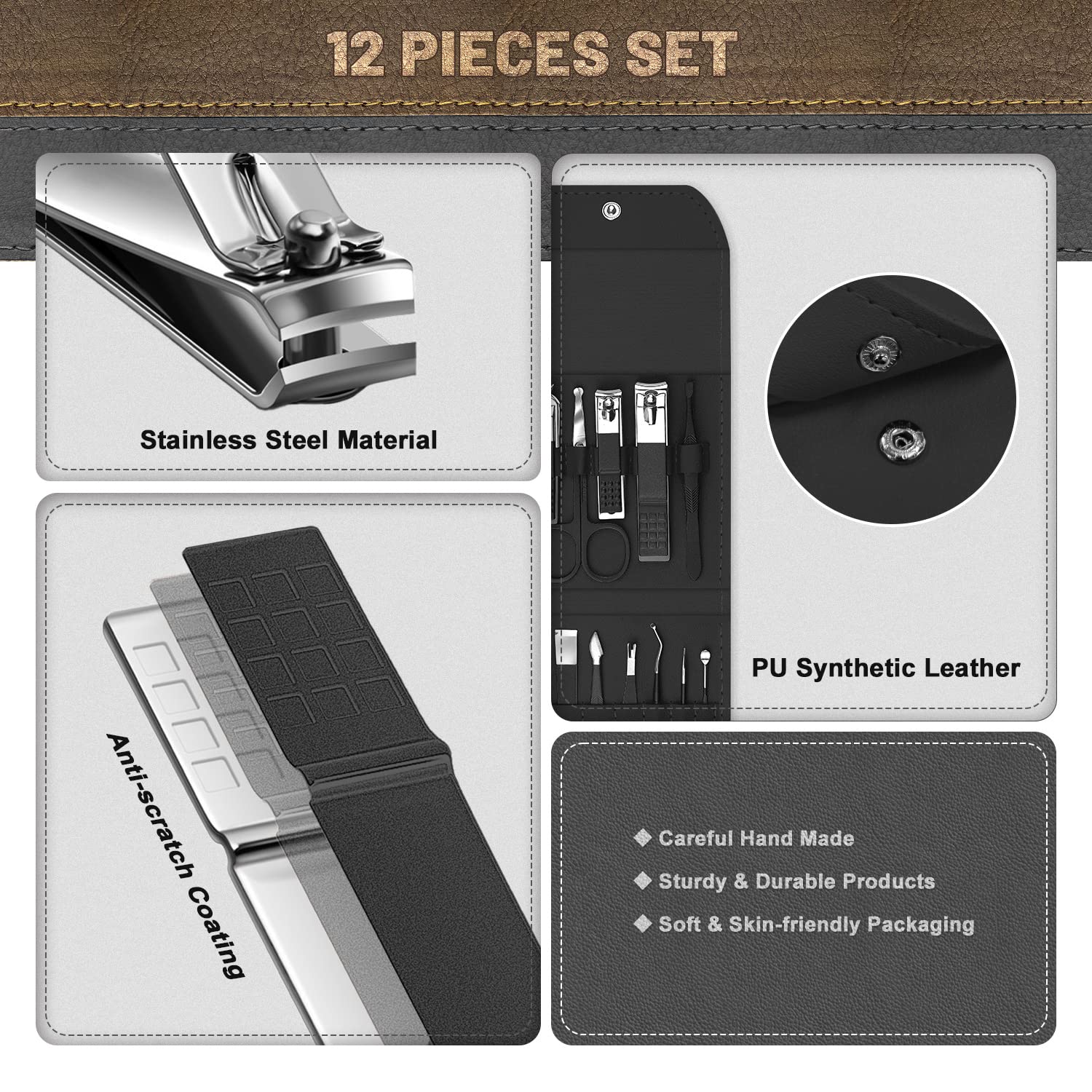 Snapklik.com : Manicure Set Nail Clipper Set Pedicure Kit Manicure Kit ...