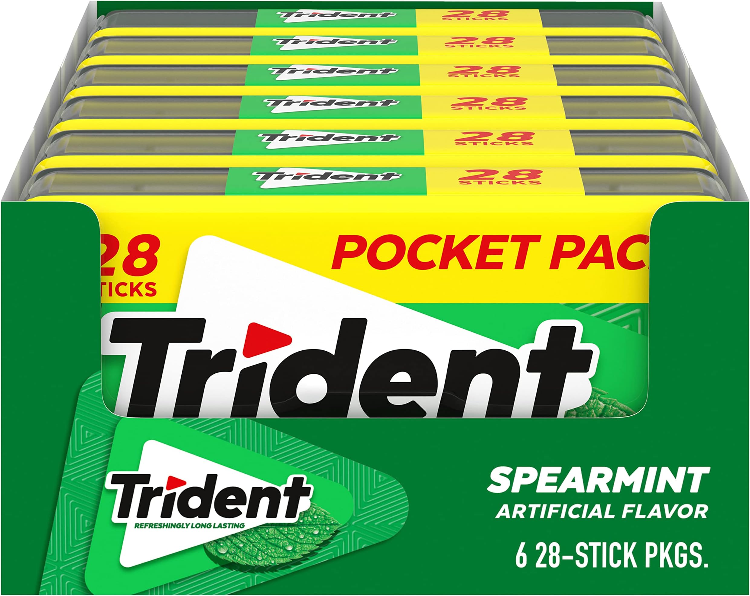 Amazon.com : Trident Mint Bliss Sugar Free Gum, 12 Packs of 14 Pieces ...