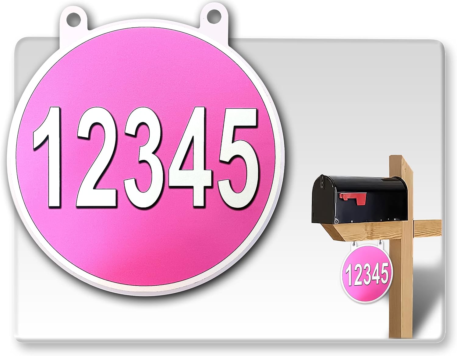 Amazon.com: Curb-N-Sign Highly Reflective 10-inch Circular Double-Sided ...