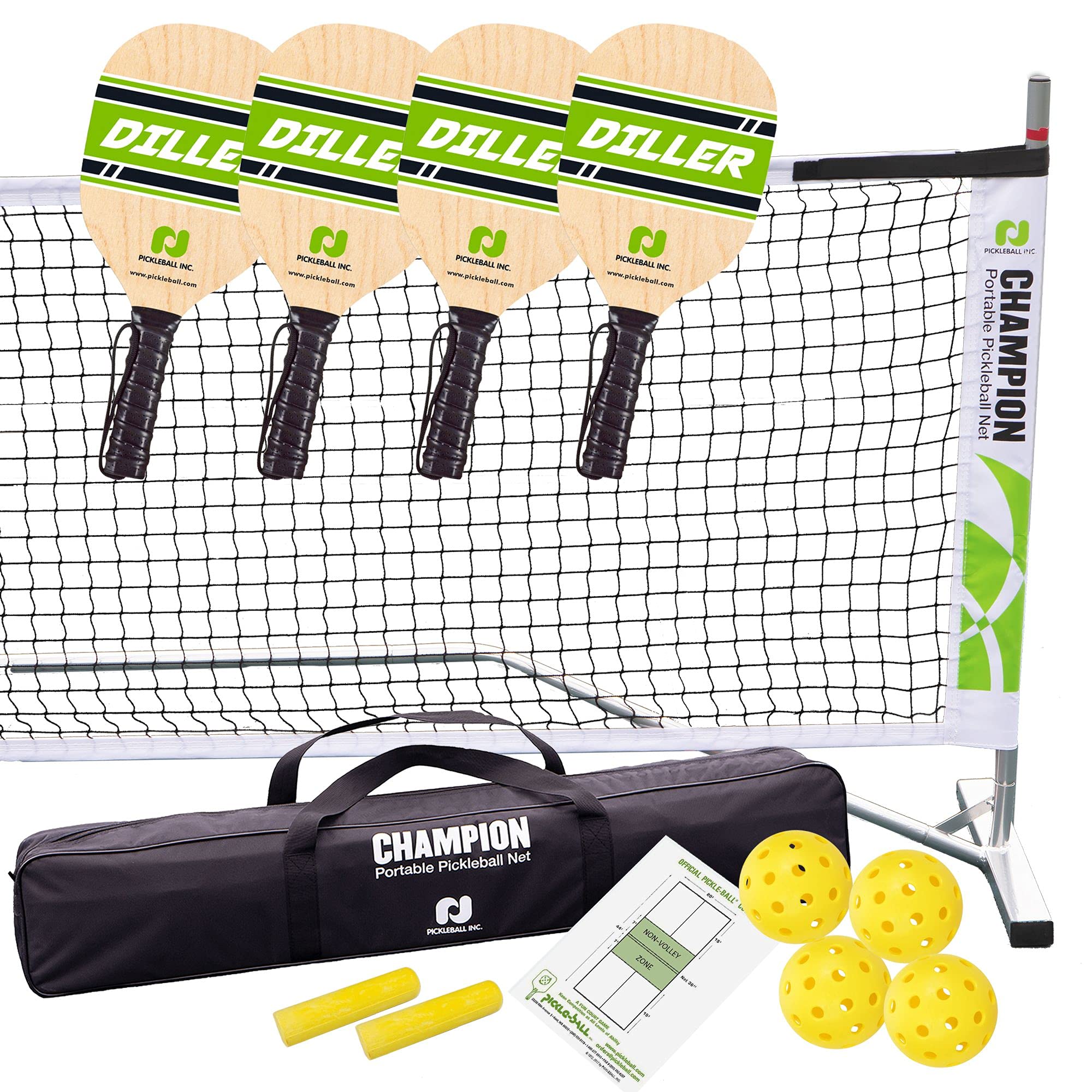 Snapklik.com : Champion Portable Pickleball Net Set