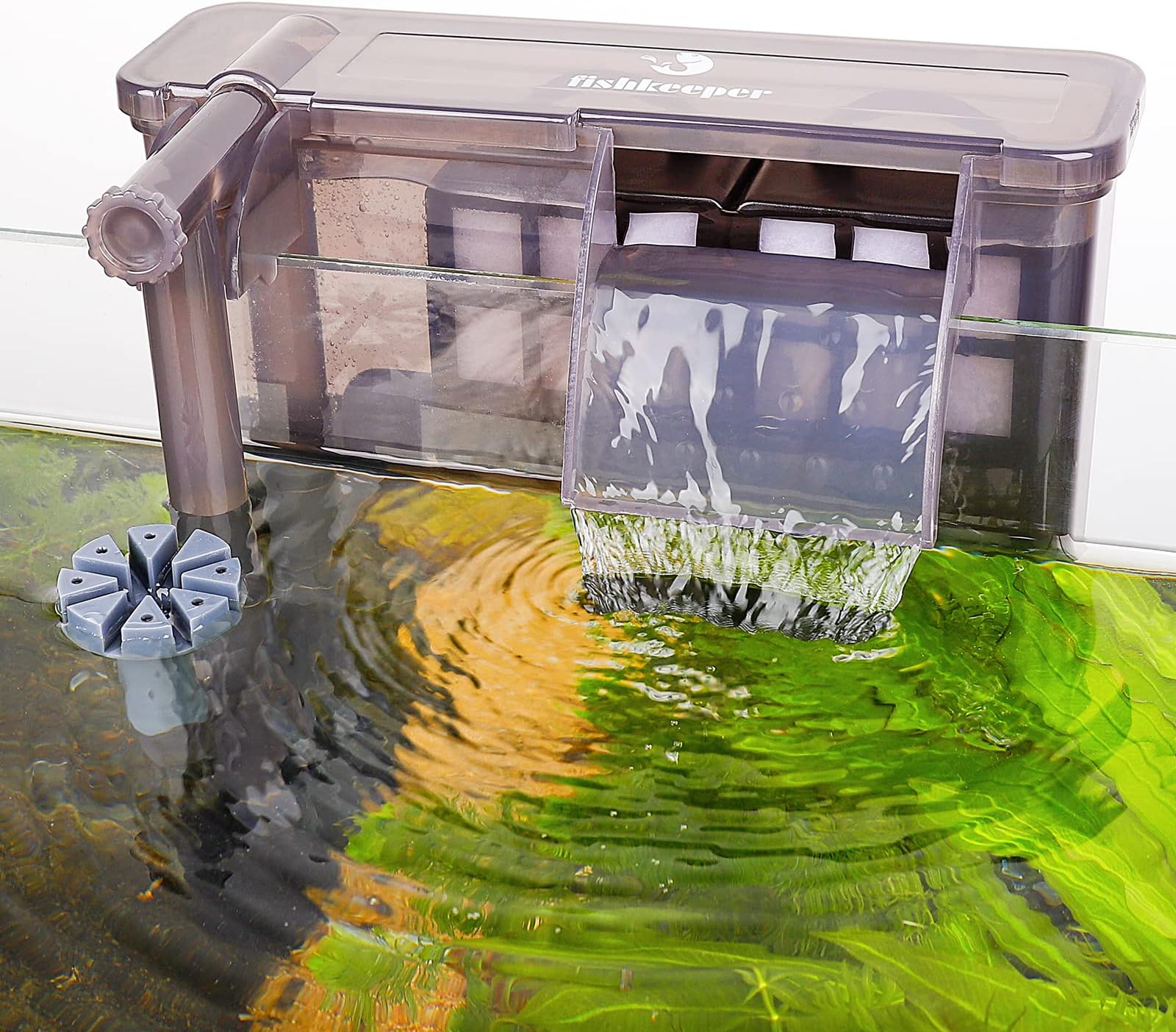 Amazon.com : fishkeeper Hang On Back Aquarium Filter 10 W for 8-40 ...