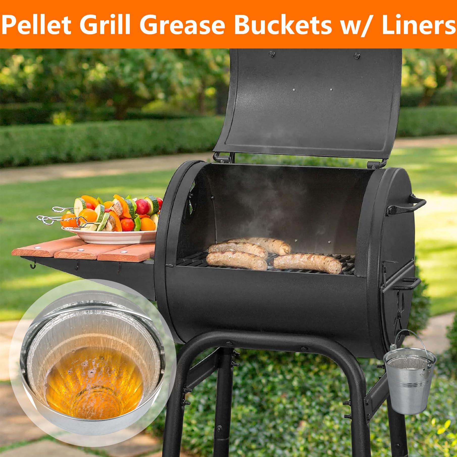 Snapklik.com : Drip Grease Bucket For Traeger Pit Boss REC TEC Oklahoma ...