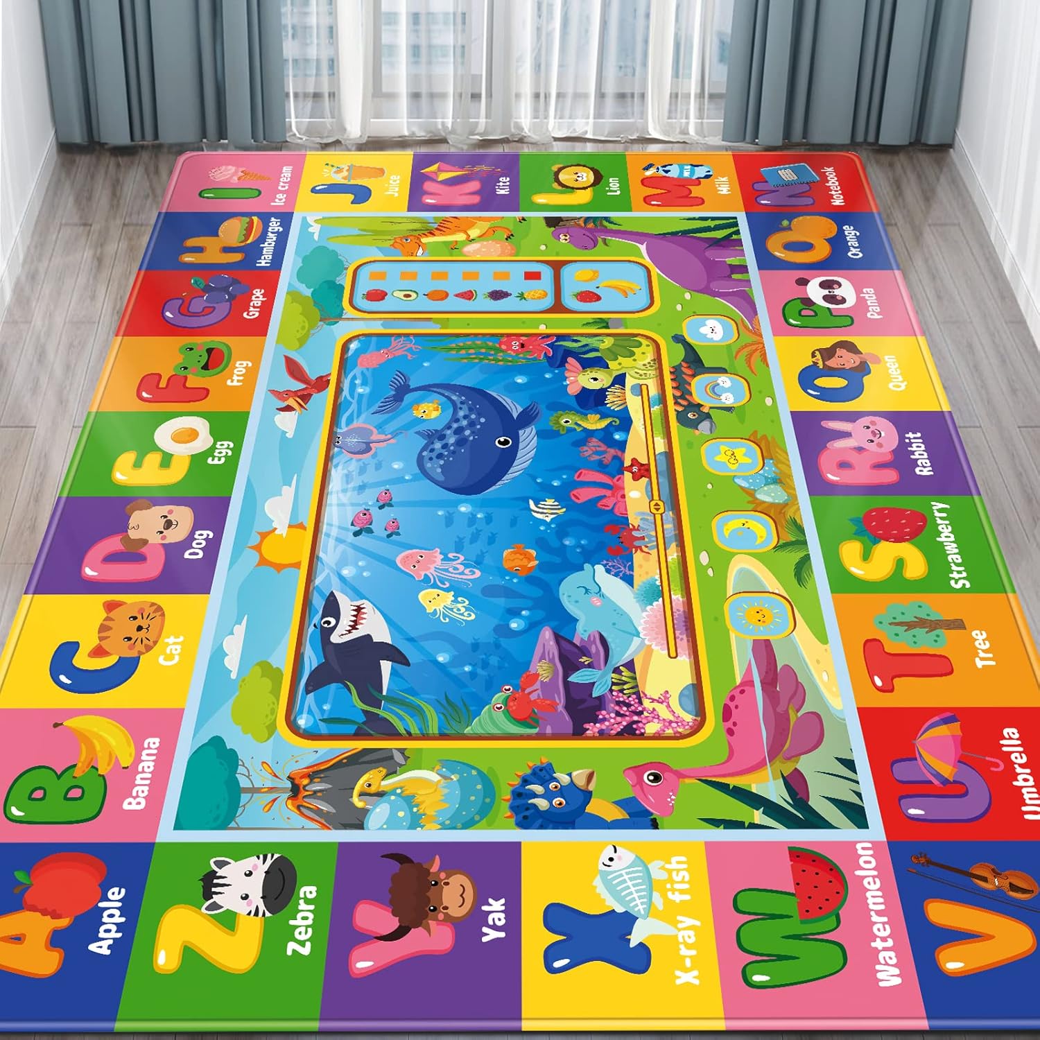 Amazon.com: AKASISRUG Baby Play Mat for Floor, Playmat Baby Crawling ...