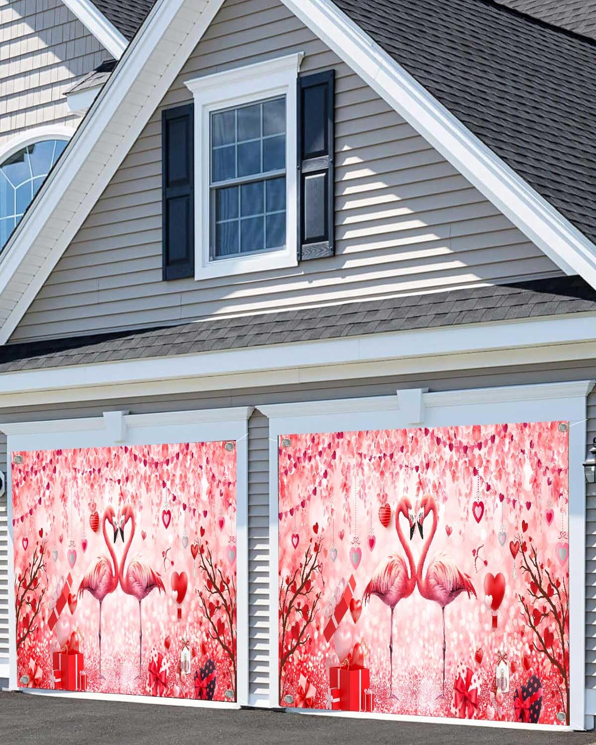 Amazon.com: Happy Valentine's Day Garage Door Decorations Cover ...