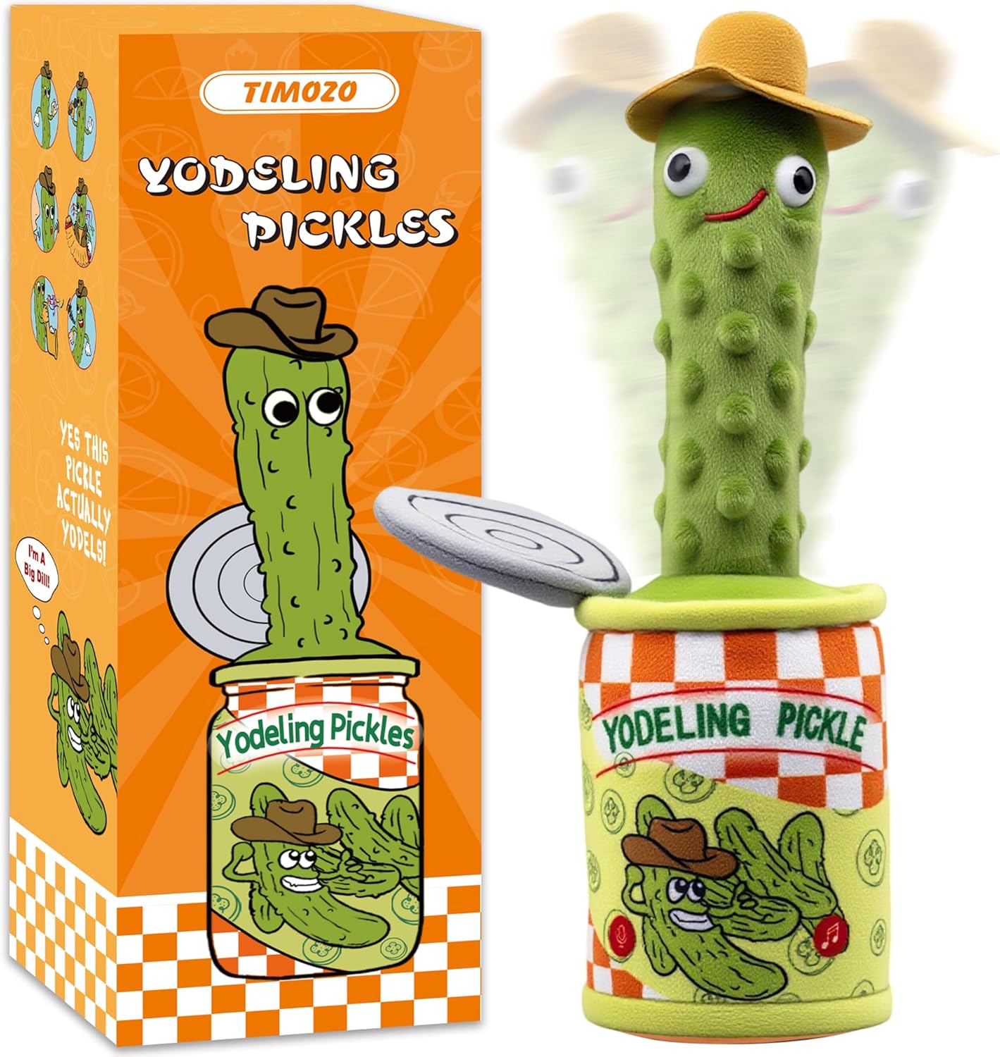 Amazon.com: Timozo Yodeling Pickle, Talking Yodeling Toy Repeats What ...