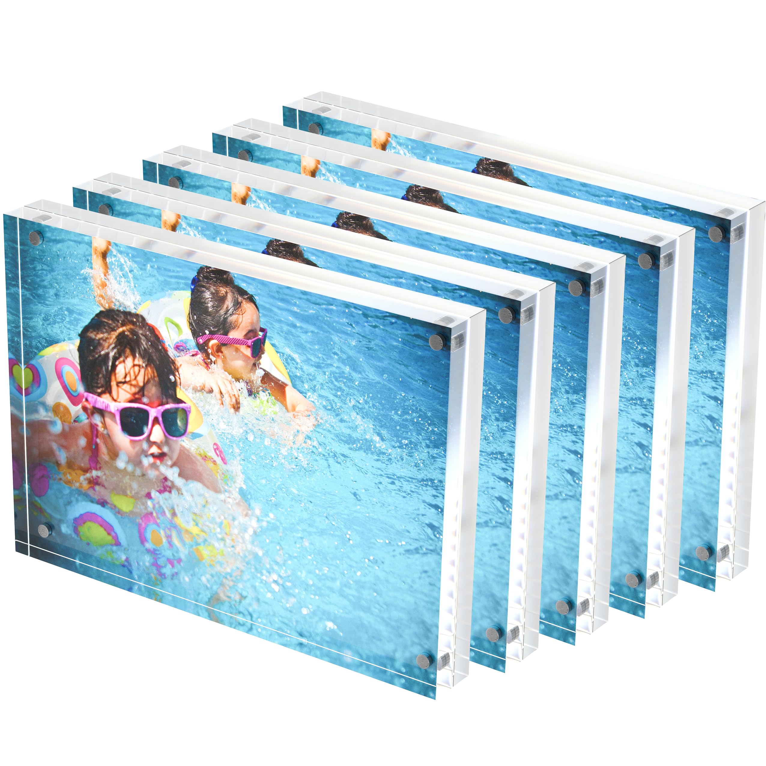 Amazon.com - DreamShore 4x6 Acrylic Magnetic Picture Frame, 5 Pack ...