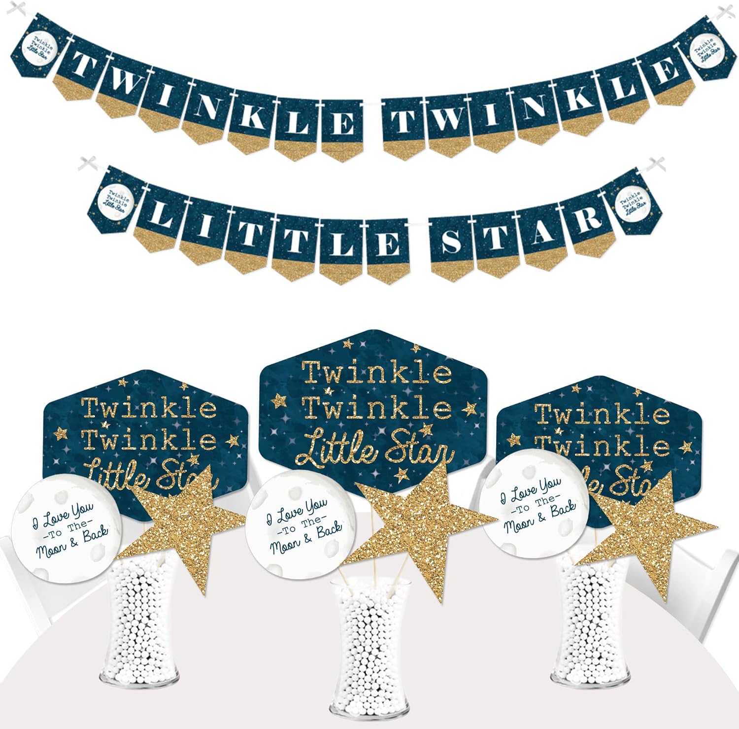 Big Dot of Happiness Twinkle Twinkle Little Star – Paquete de ...