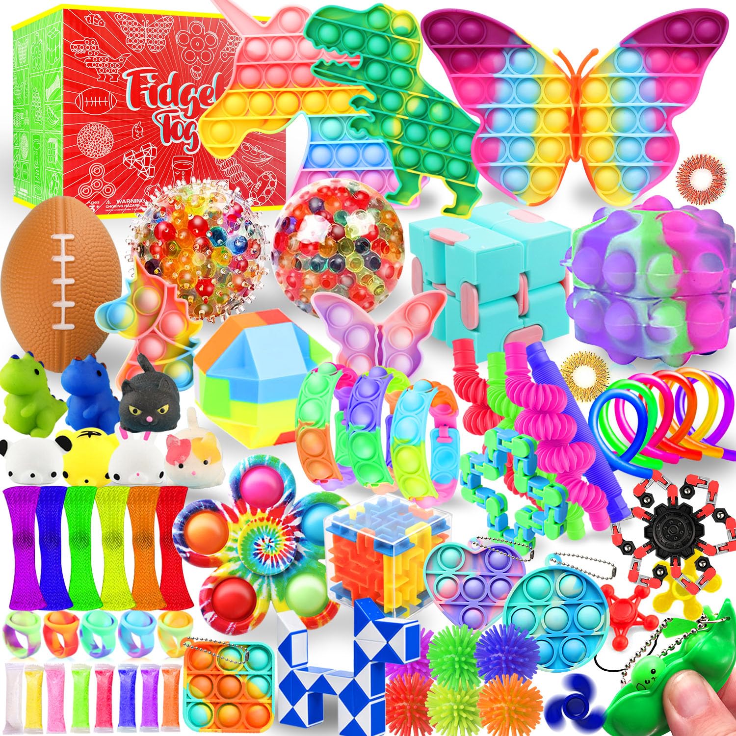 Snapklik.com : Fidget Toys Set, 80 Pack Sensory Toys Party Favors Kids ...