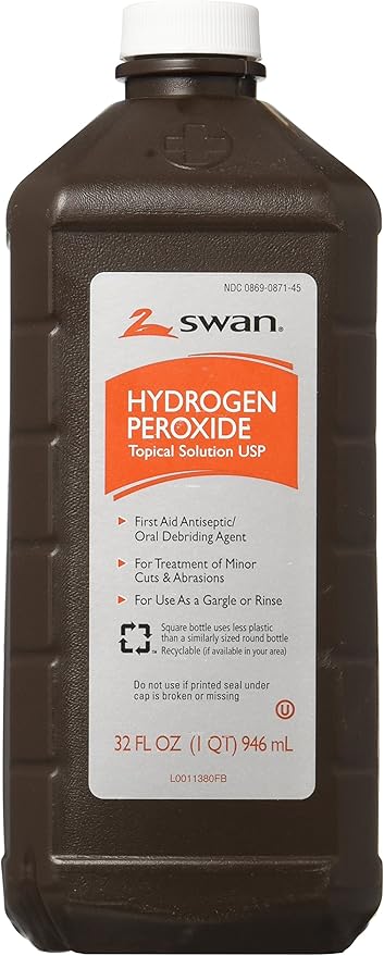 Amazon.com: Hydrogen Peroxide Topical Solution 32 Fl Oz. (1qt) 946 Ml ...