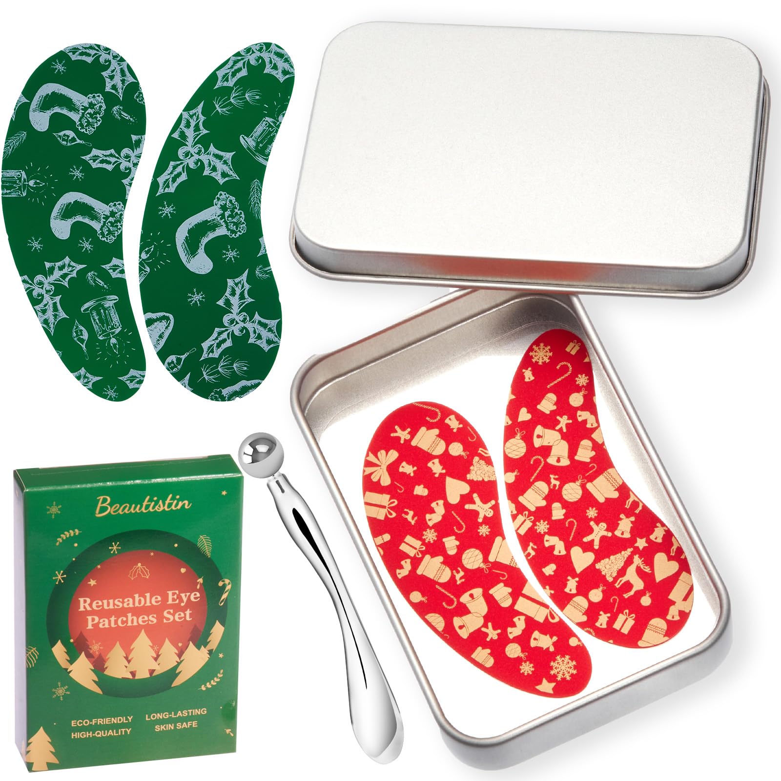 Amazon.com : Under Eye Patches Silicone - 2 Pairs Reusable Eye Patches ...