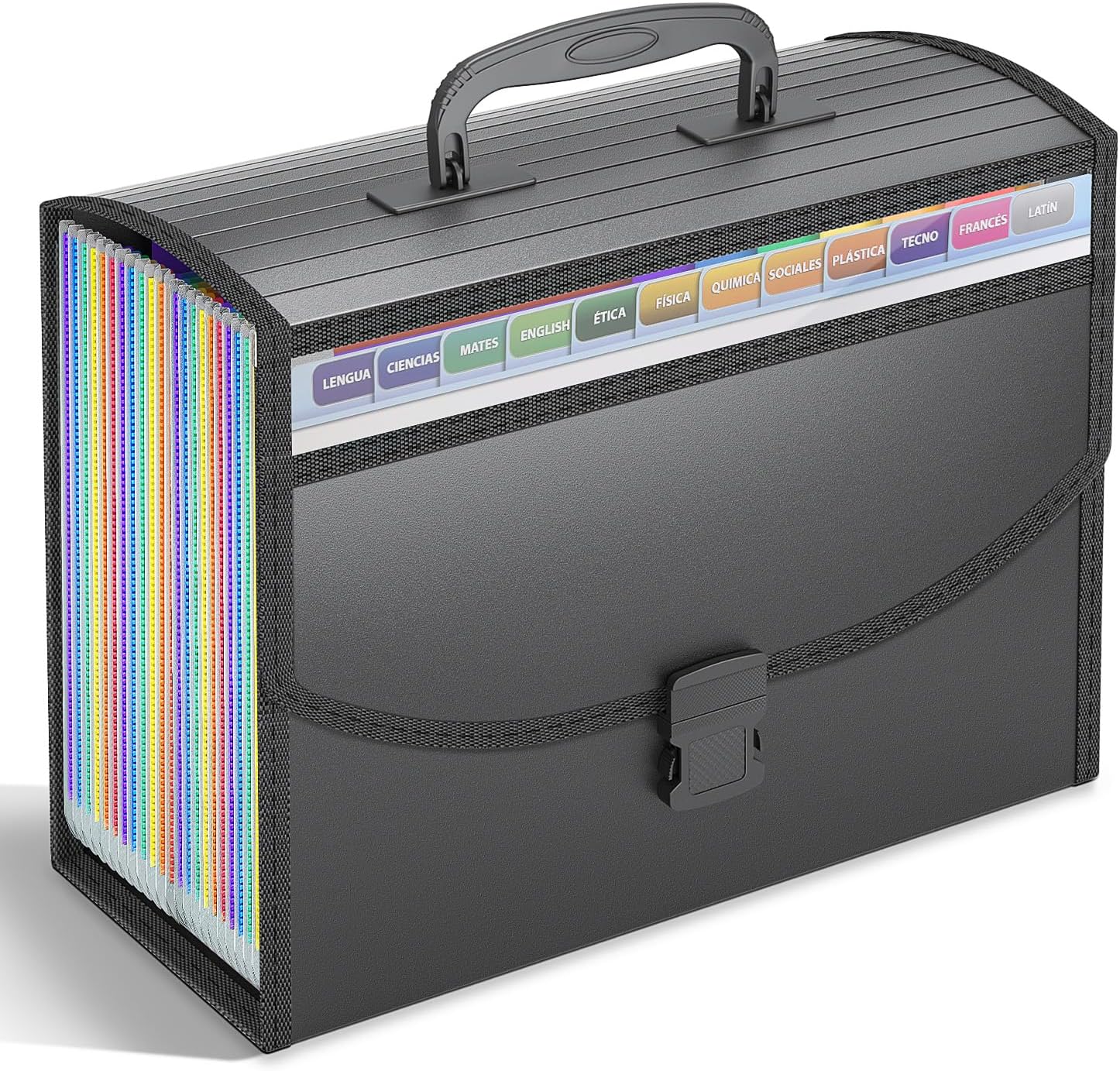 TOPCJ 25 Pockets Accordion File Organizer with Handle,Expanding File ...