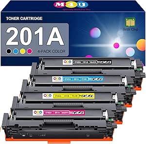 Amazon.com: 201A Toner Cartridges 4 Pack(with Chip) Comaptible with ...