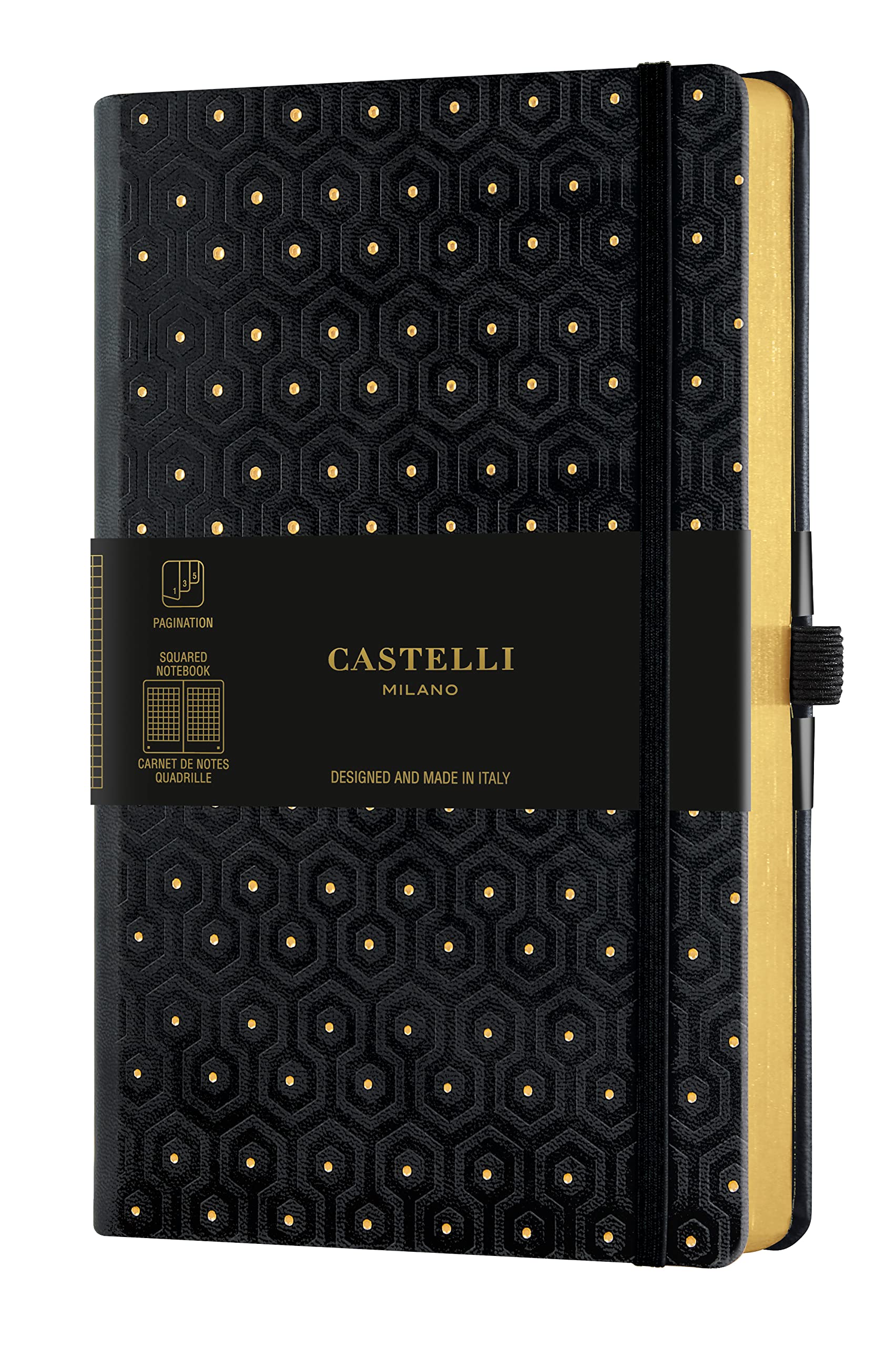 Castelli Milano Notebook, M, Square, COPPER & GOLD CASTELLI MILANO ...