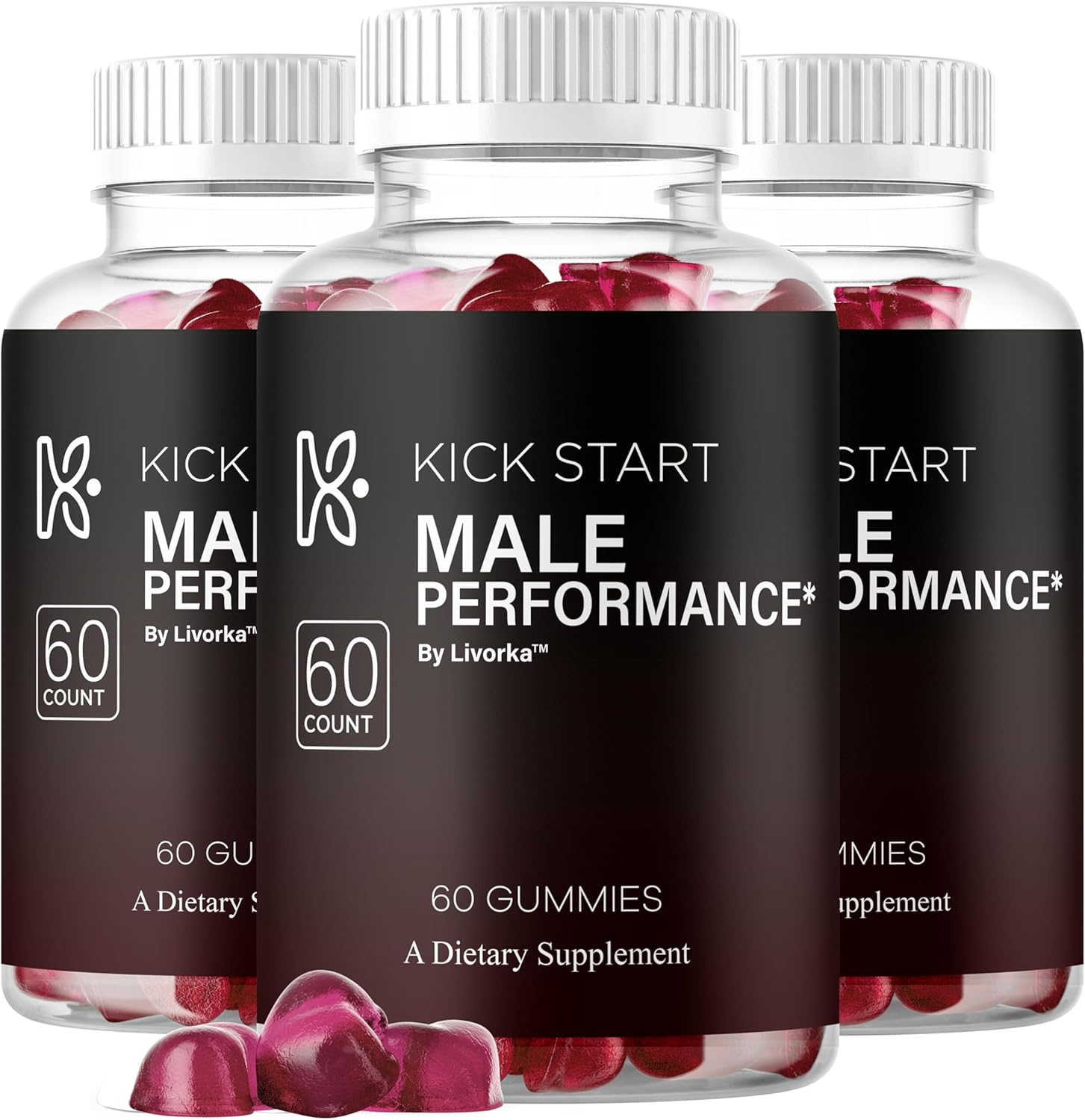 Amazon.com: (3 Pack) Kickstart Gummies - Official Kick Start for Men ...