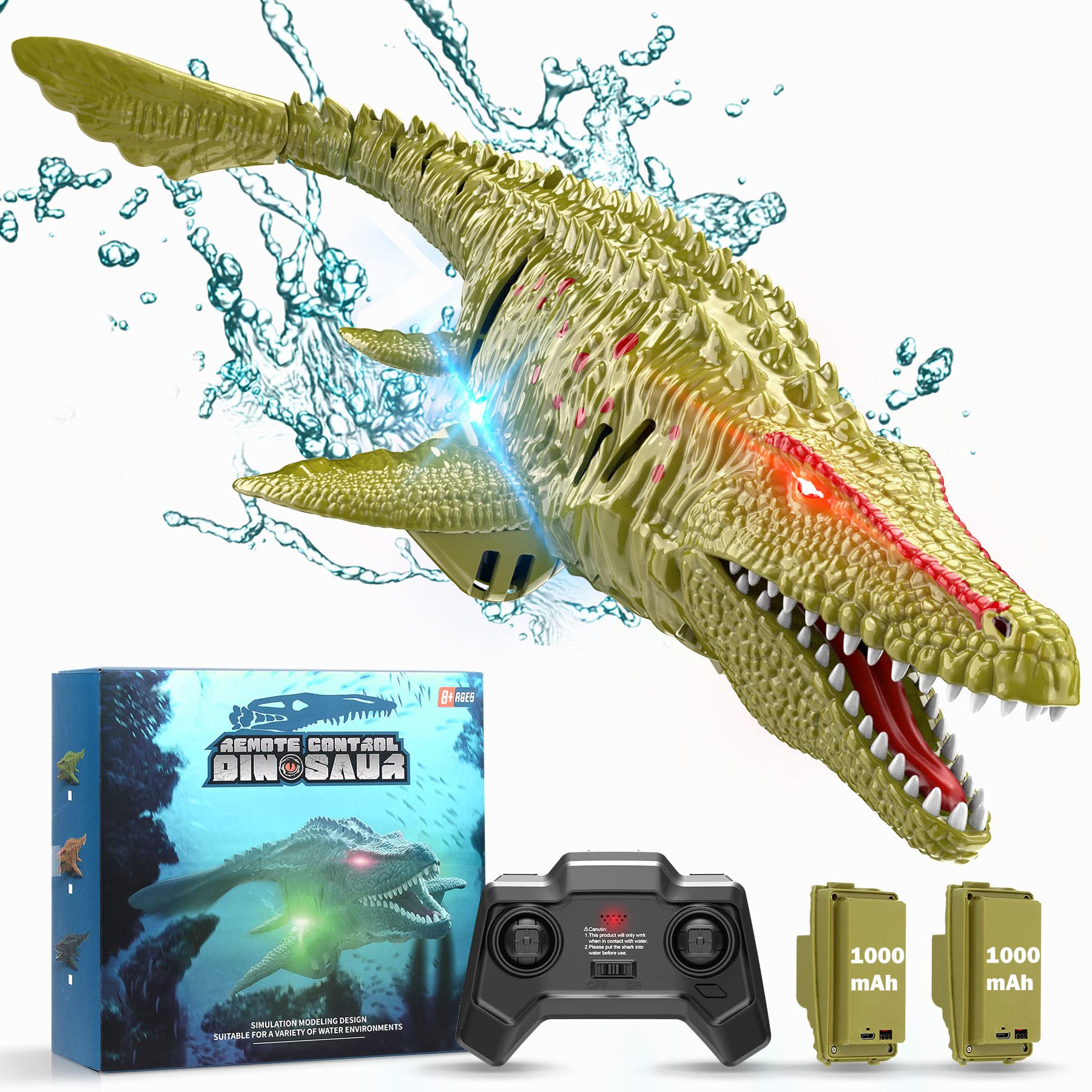Amazon.com: HScopter Remote Control Dinosaur, 2.4G Water Toys RC Boat ...