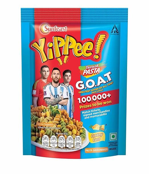 Sunfeast YiPPee! Tricolor Instant Pasta, Creamy Corn, 65g : Amazon.in ...