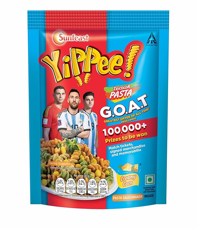 Sunfeast YiPPee! Tricolor Instant Pasta, Creamy Corn, 65g : Amazon.in ...