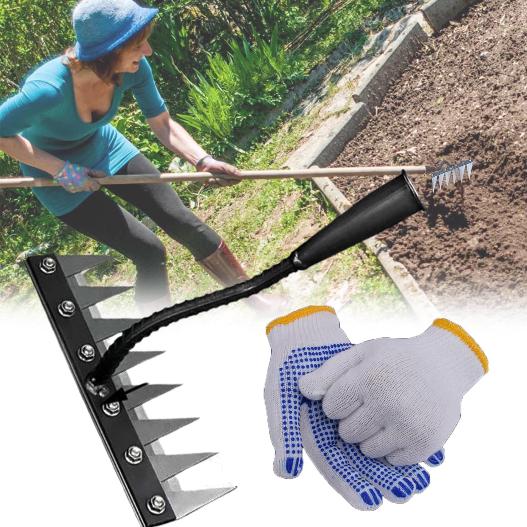 Amazon.com : Iron Rake 2.0, Gardenia Iron Weeding Rake, IronRake for ...