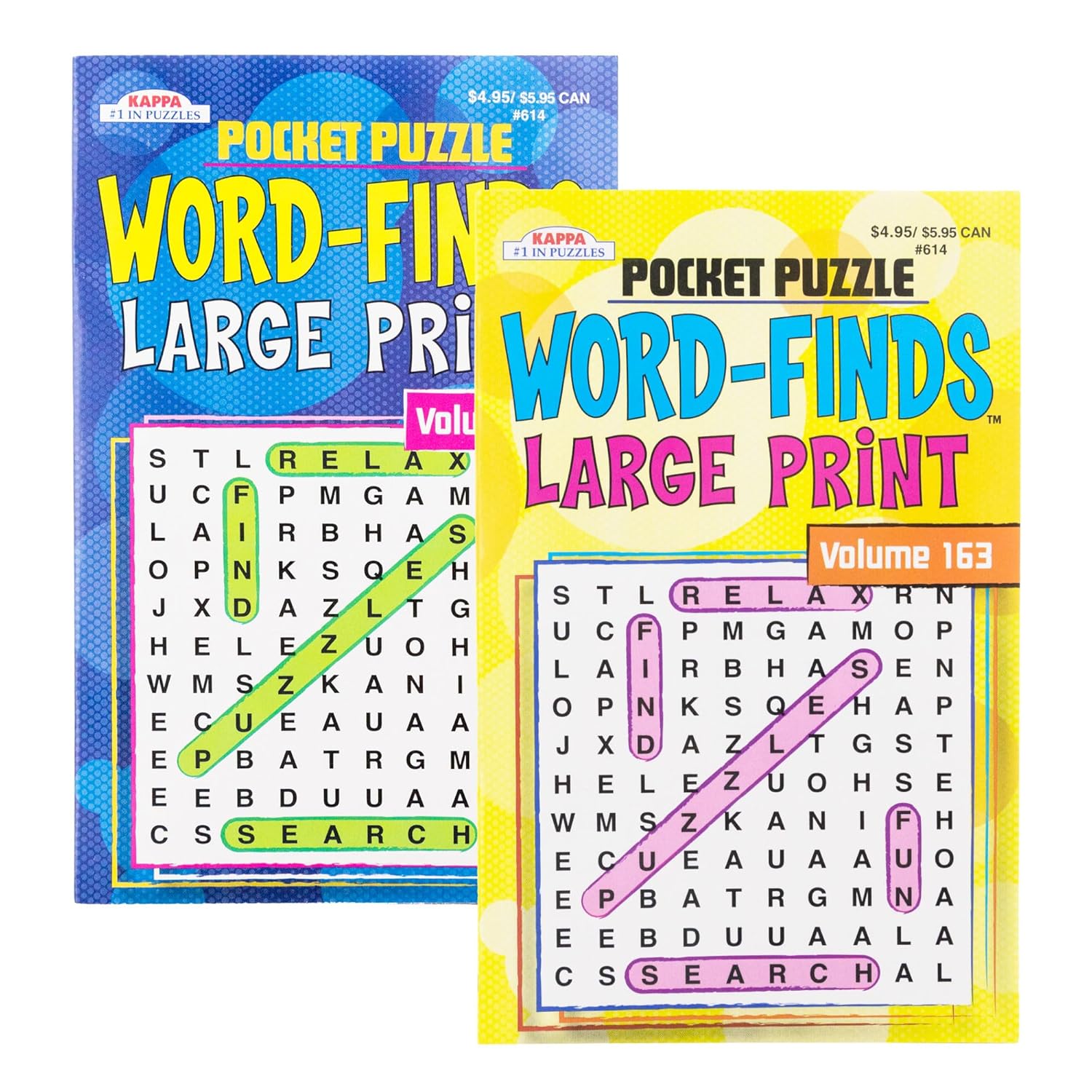 Amazon.com: Kappa Pocket Puzzle Word Finds Large Print - 8" x 5" Digest ...