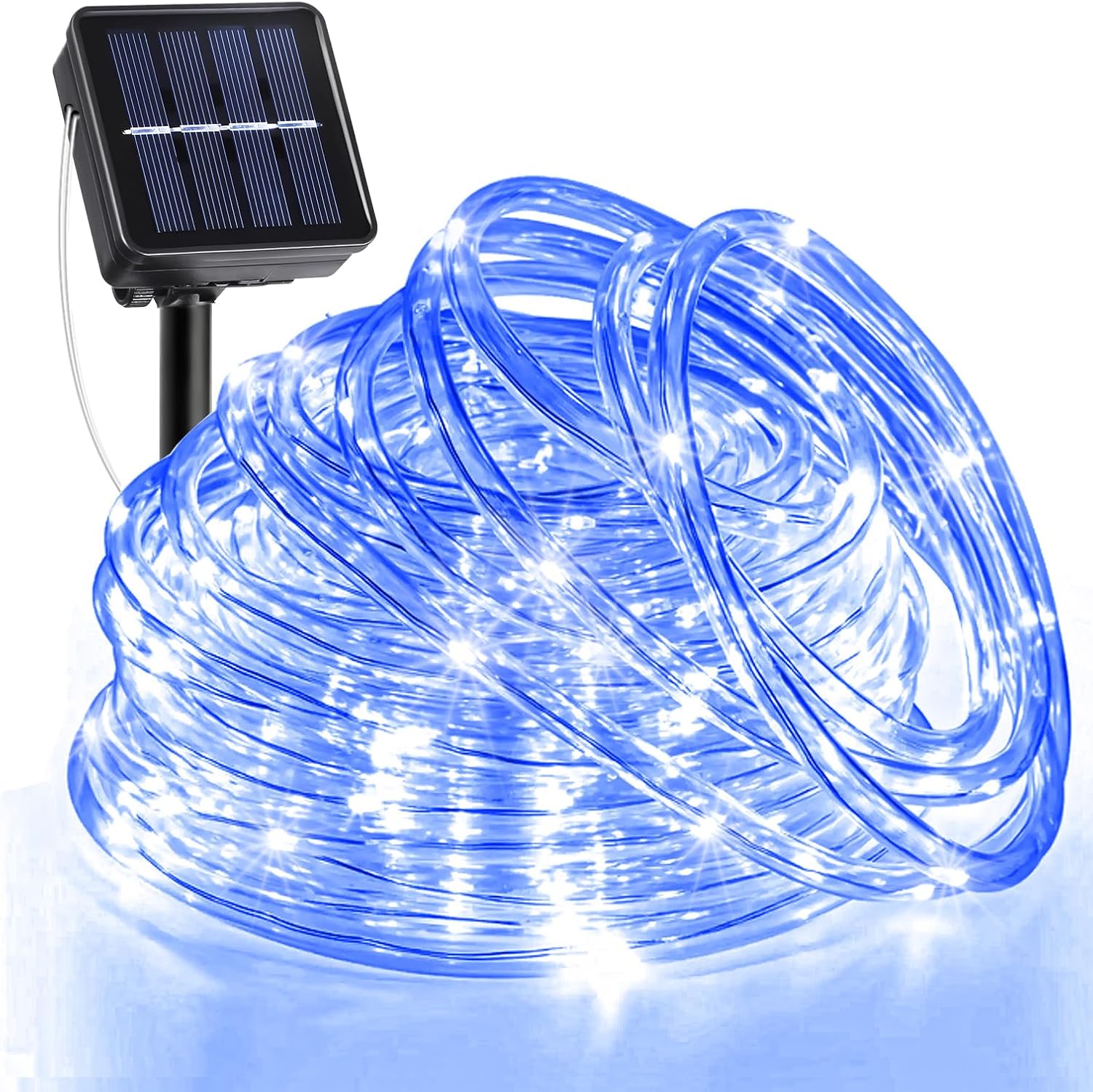 Amazon.com: Solar Rope Lights Outdoor, 33FT 135 LED Solar Rope Lights ...