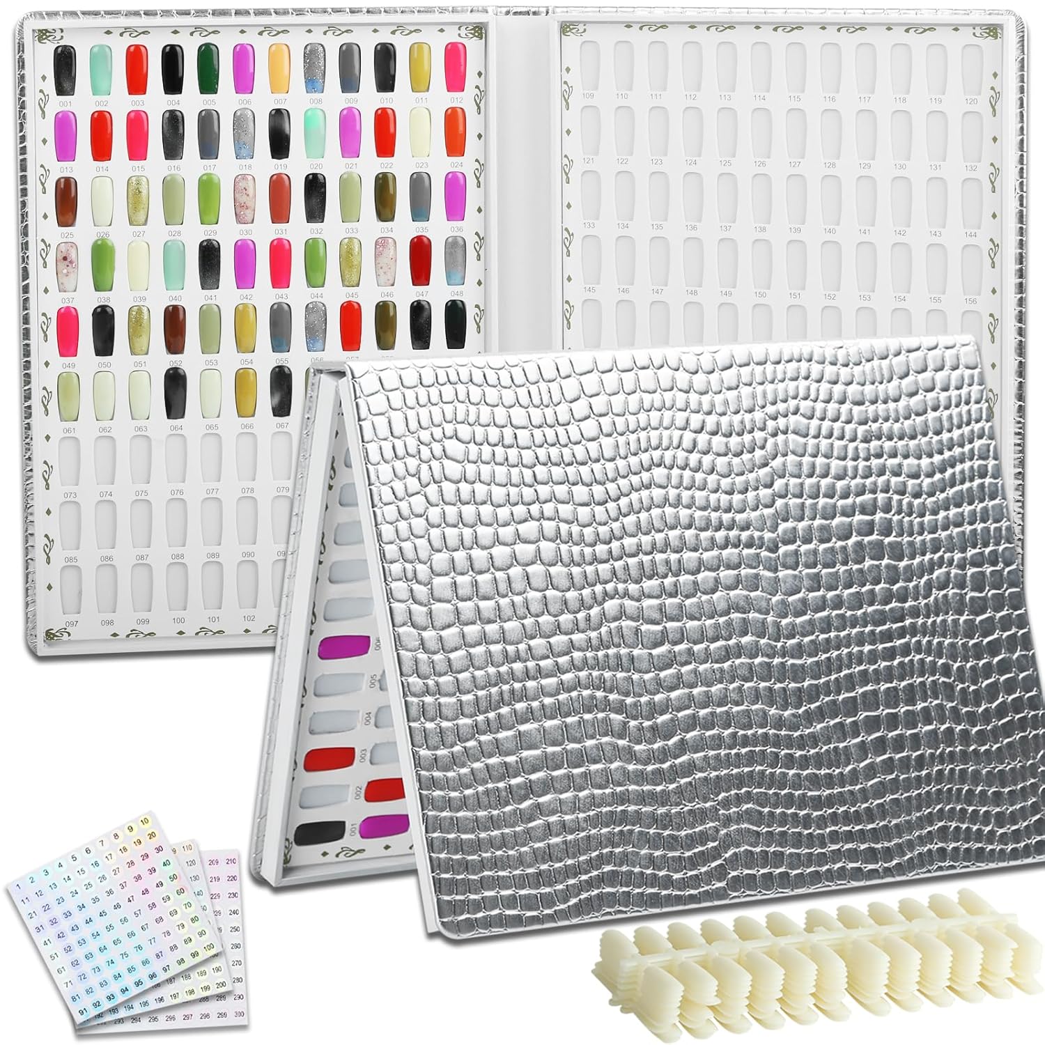 Amazon.com : 216 Nail Color Book,Nail Color Display Book with 240 Nail ...