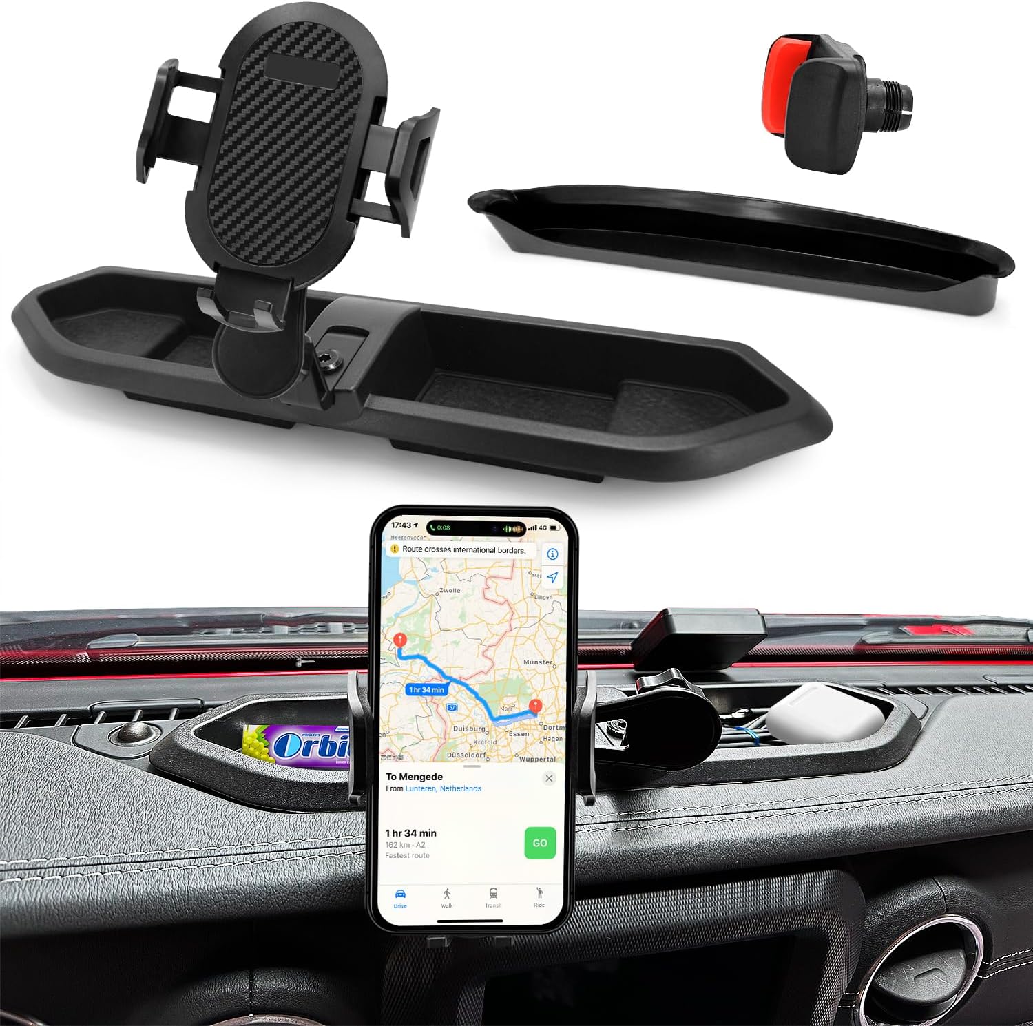 Amazon.com: JeCar Grab Handle Phone Mount for 2024+ Jeep Wrangler JL ...