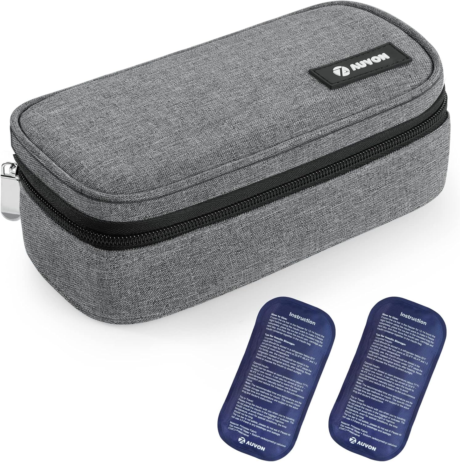 Amazon.com: AUVON Portable Insulin Cooler Travel Case, Insulated ...
