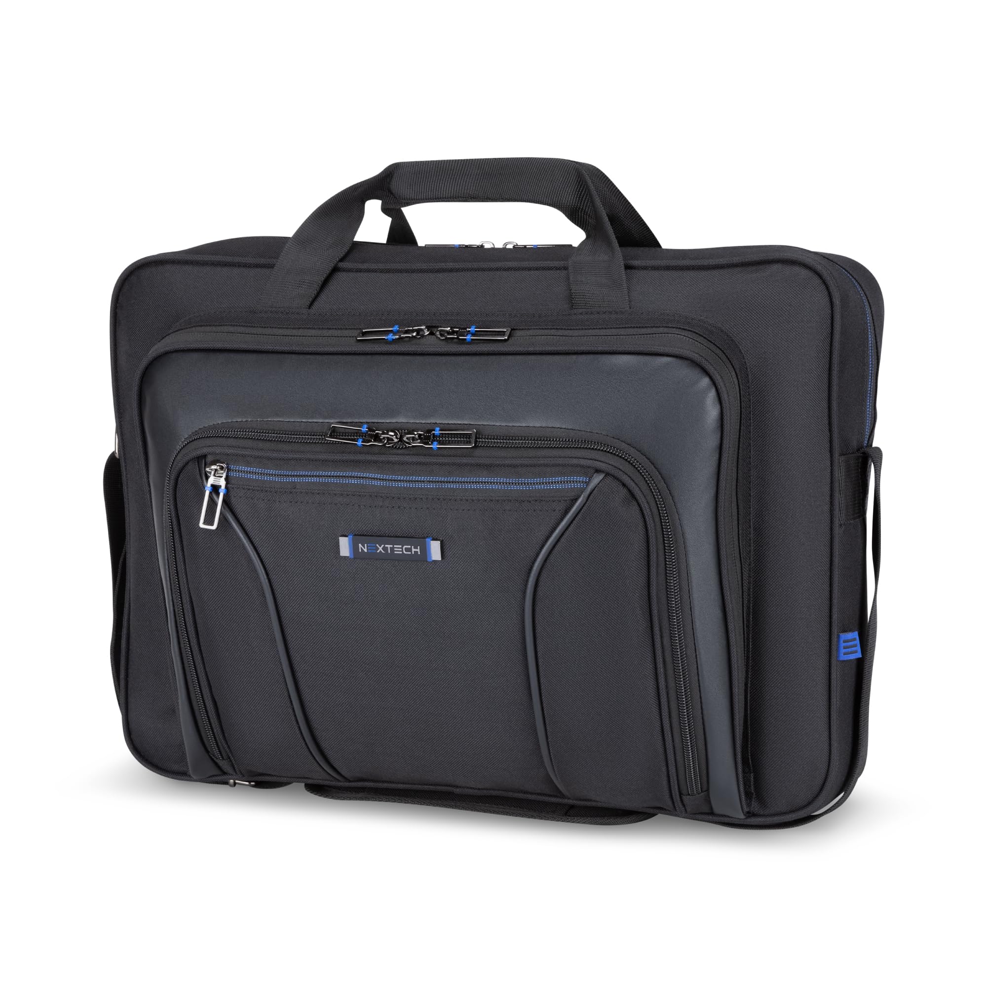 NEXTECH NXT001 Briefcase — 17.3" Laptop Bag with Padded Compartment for ...