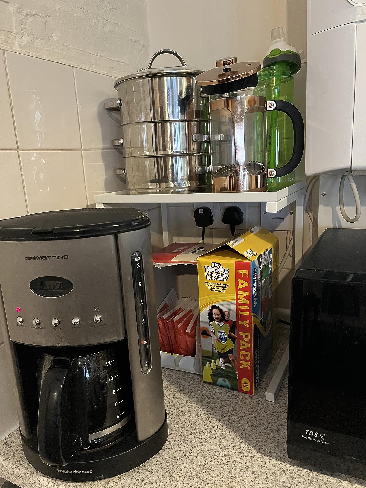 IVODEELA Kitchen Counter Organiser,Coffee Maker Shelf Stand,2-Tier ...