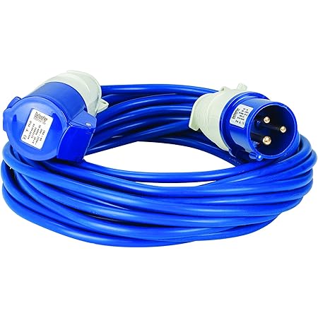 16 Amp Plug to 32 Amp Socket Adaptor - PCE Blue - Heavy Duty H07RN-F ...