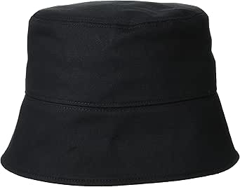 Amazon | [ゲス] ハット CTTN TWILL DEEP BUCKET HAT W/QUATTRO G PVC メンズ BLK ...