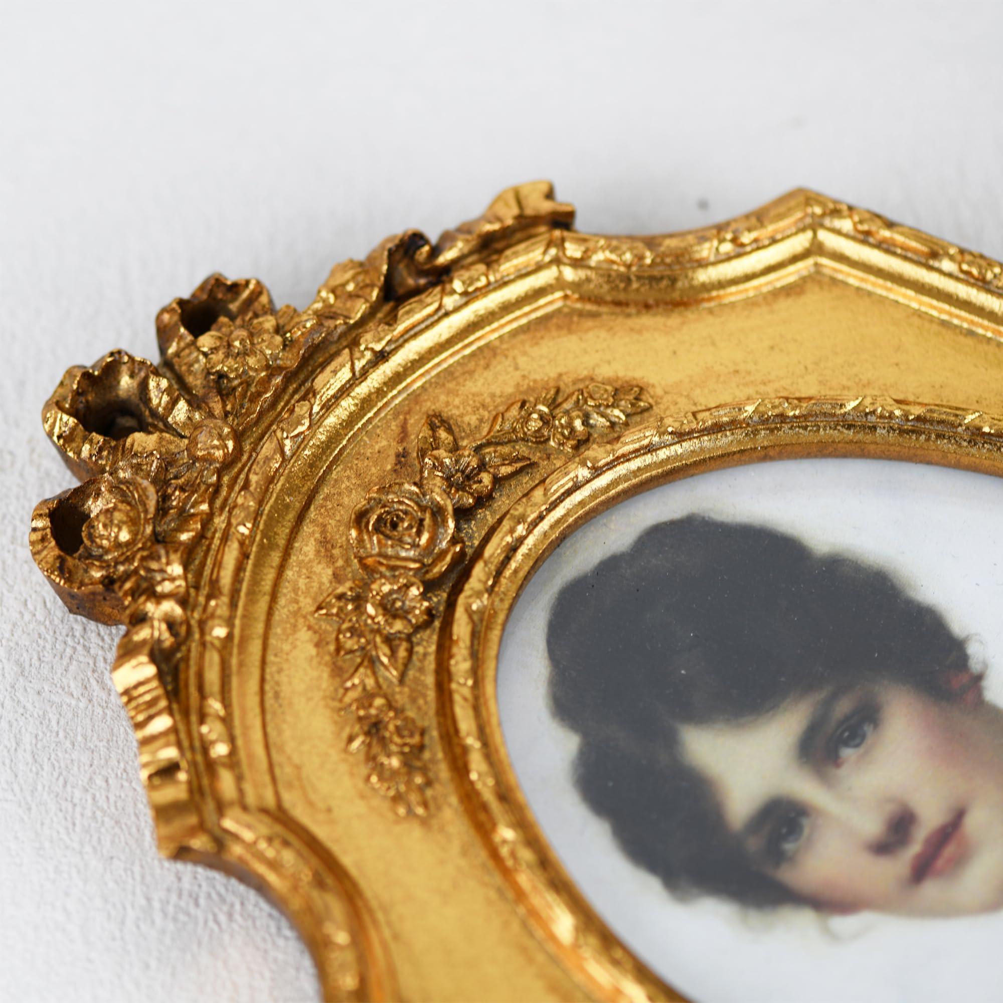 Snapklik.com : SDlumeiy Vintage 4X6 Gorgeous Resin Photo Frame, Gold ...