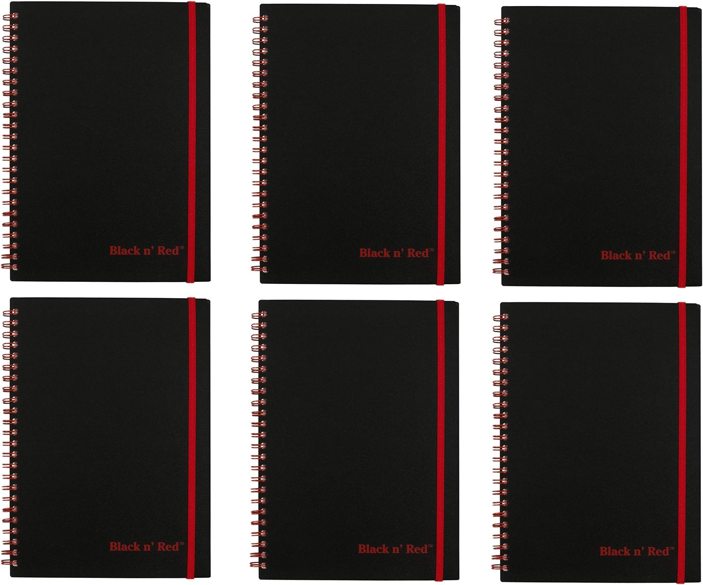 Amazon.com : Black n' Red Twin Wire Hardcover Notebook, 8-1/4" x 5-7/8 ...