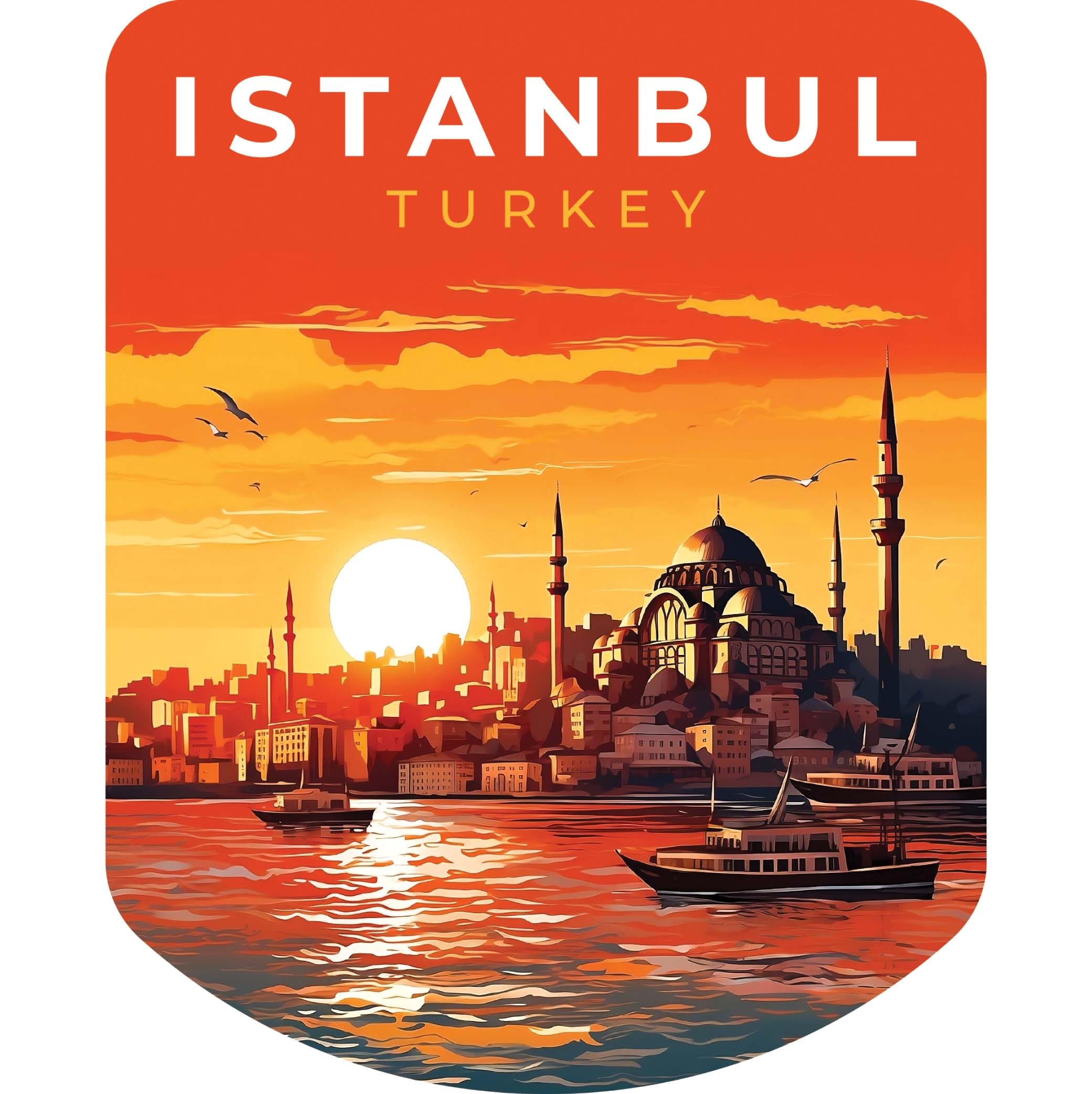 Amazon.com: Istanbul Turkey Design B Souvenir Fridge Magnet 2-Inch ...