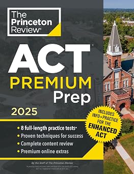 Amazon.com: Princeton Review ACT Premium Prep, 2025: 8 Practice Tests ...