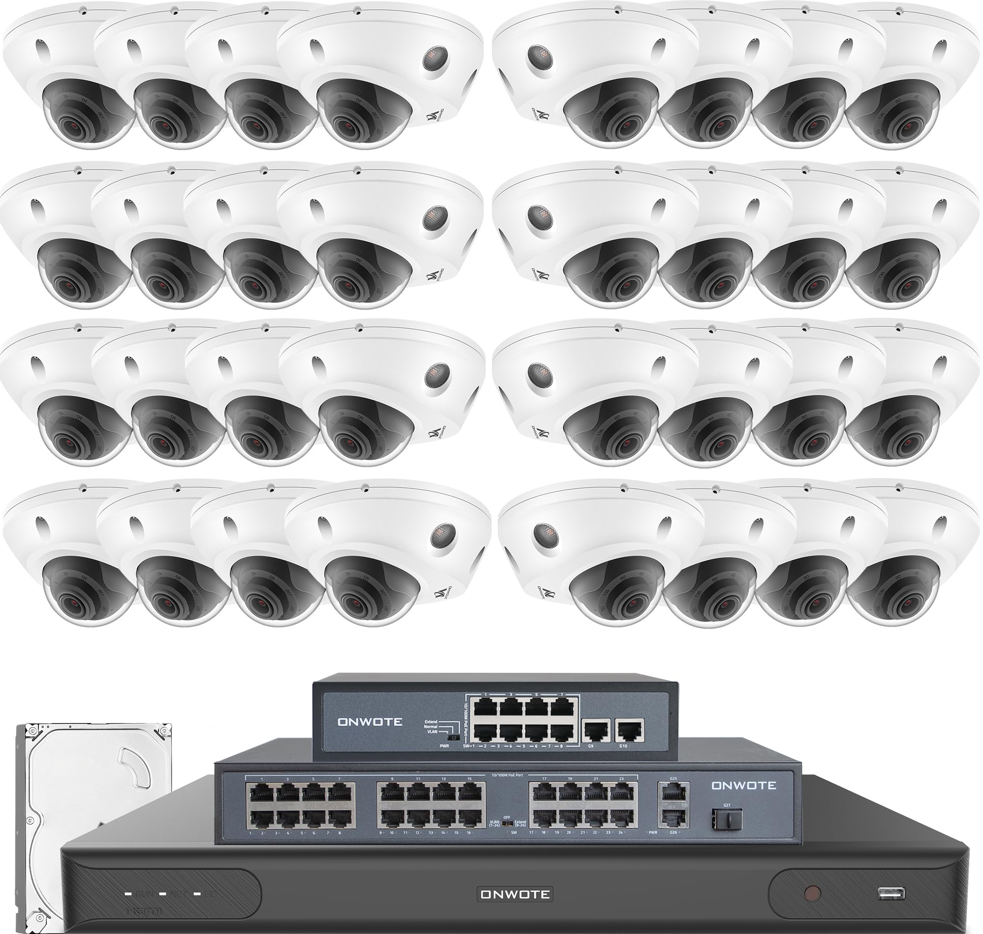 Amazon.com : ONWOTE 12MP NVR 32 Channel Security Camera System, 32x 4K ...