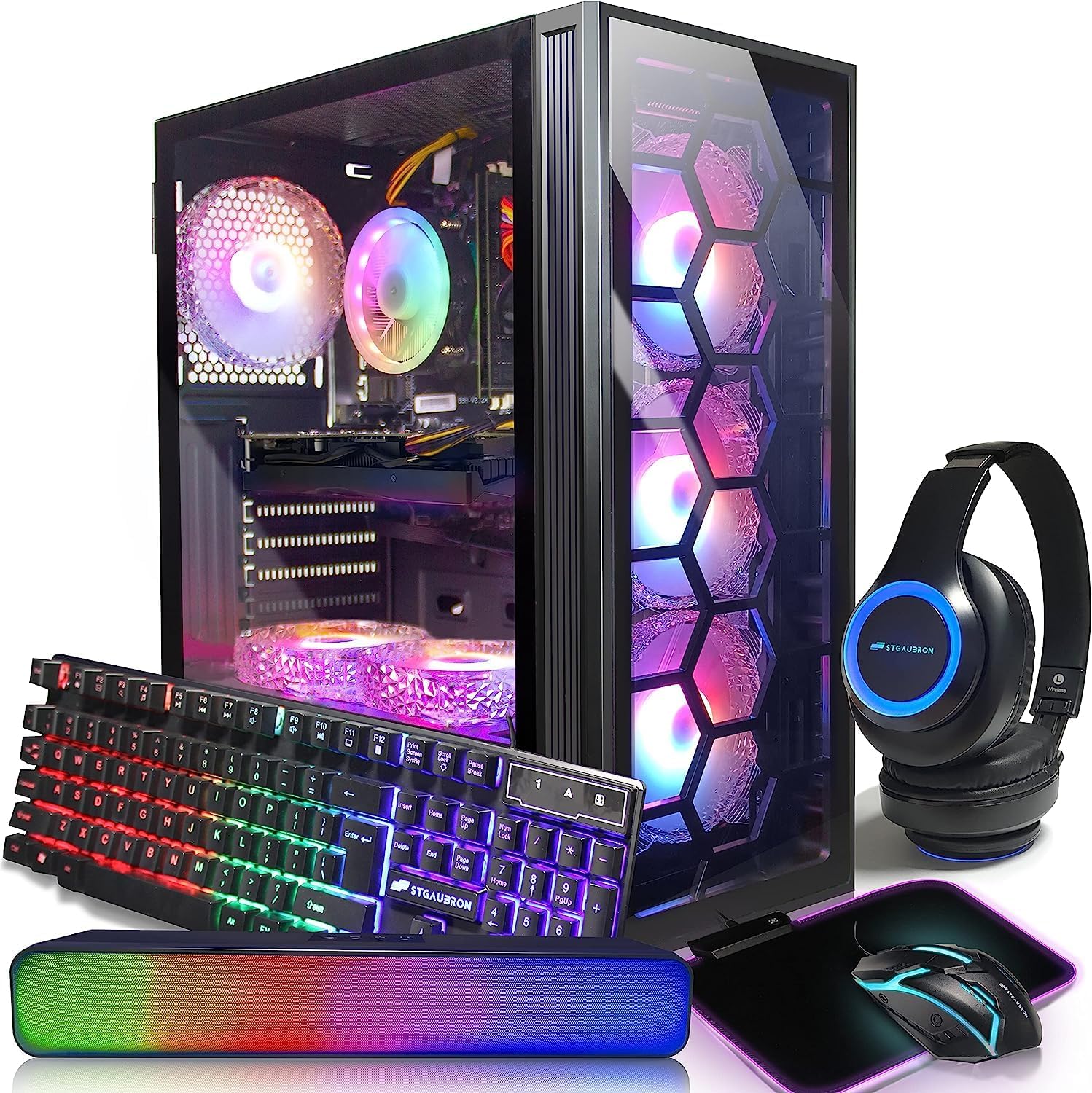 Amazon.com: STGAubron Gaming Desktop PC,Intel Core i7 3.4G up to 3.9G ...