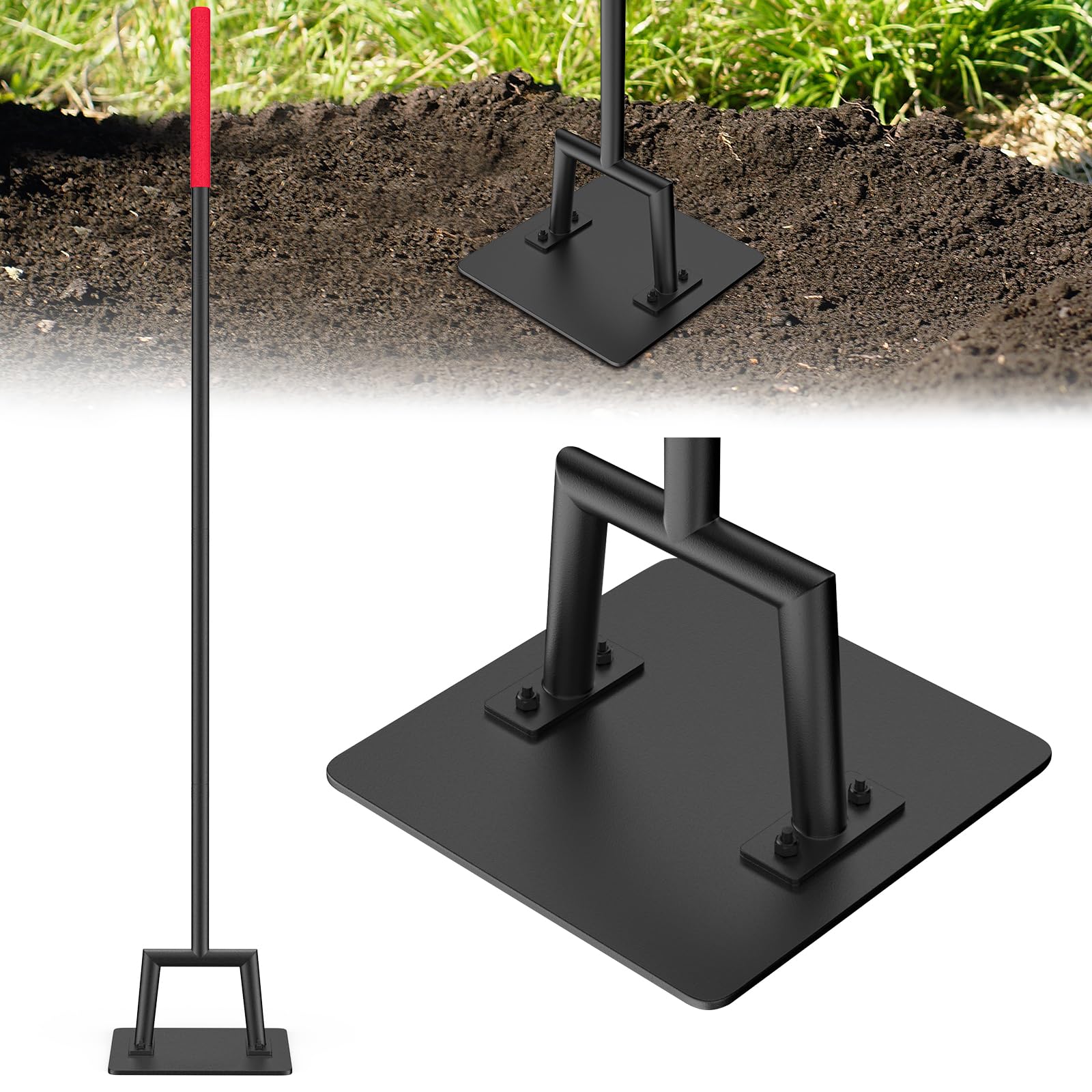 Snapklik.com : Upgraded 10"x10" Steel Tamper Tool