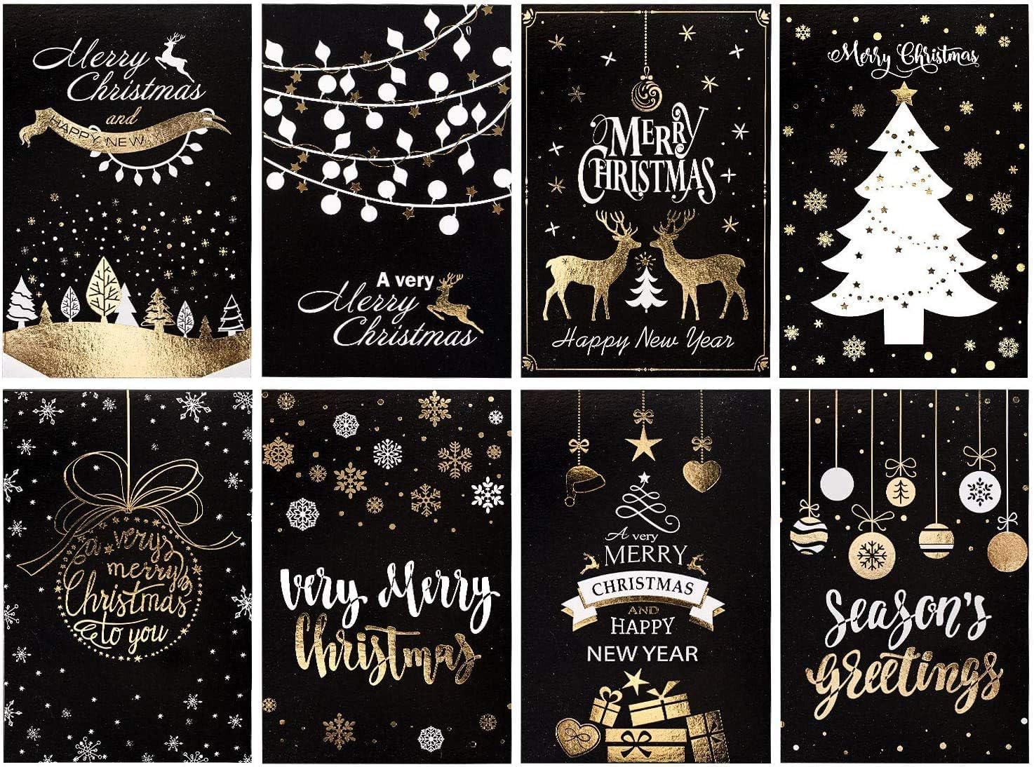 Black And White Christmas Card Ideas Hand Drawn Christmas Card. Merry