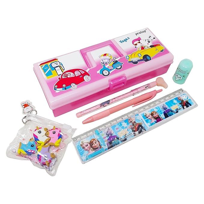PARTEET Large Capacity Pencil Box For Boys & Girl- Compass Box/Stylish ...