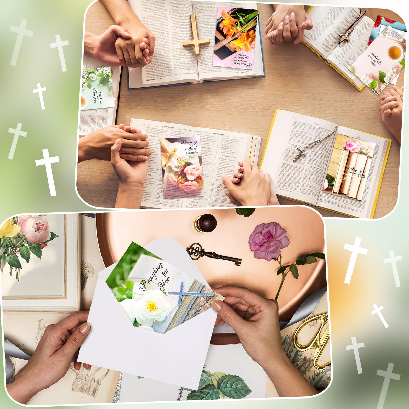 Snapklik.com : Motiskyy 36 Pack Religious Praying For You Greeting Cards
