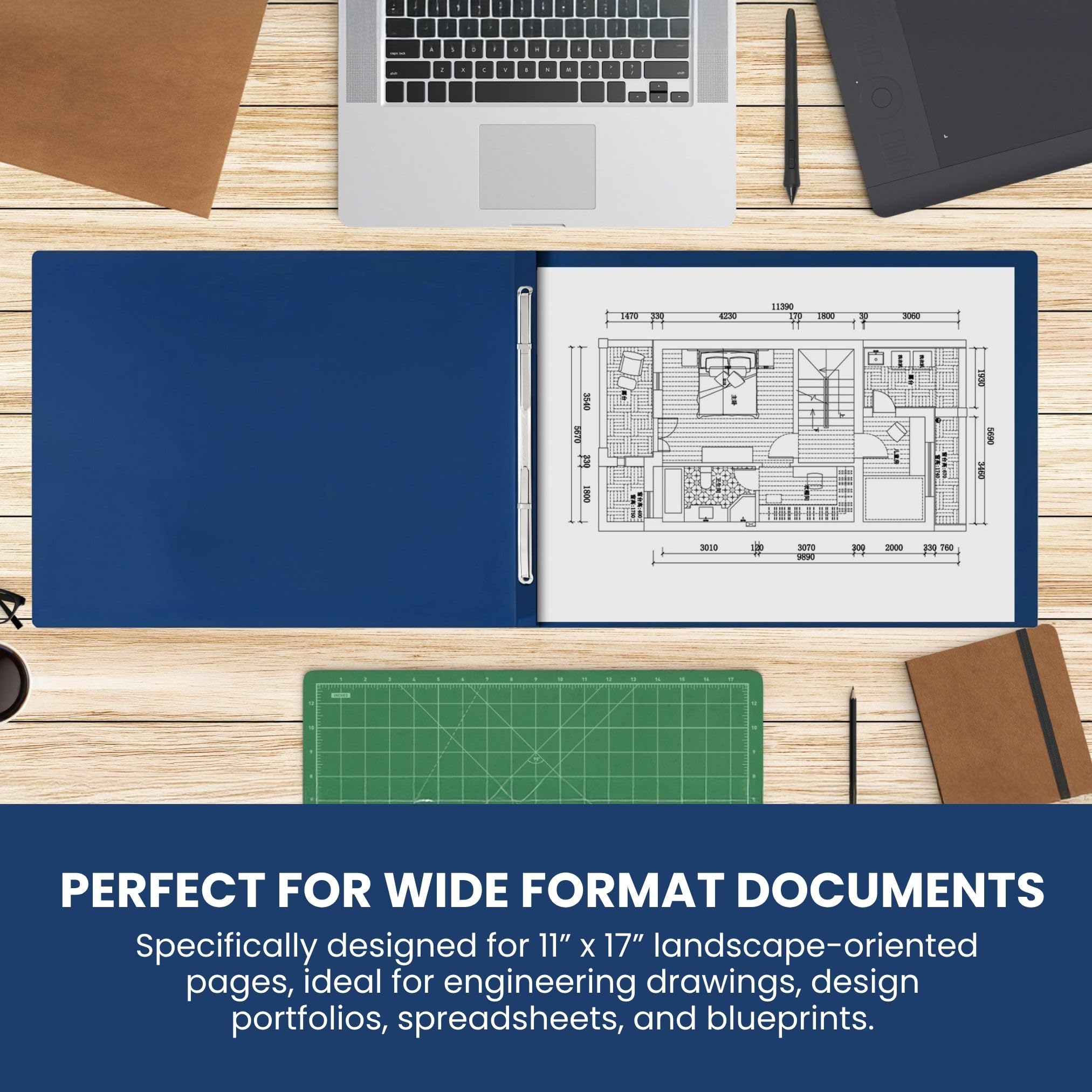 Snapklik.com : 10 Pack Of 11”x17” Landscape Pressboard Presentation ...