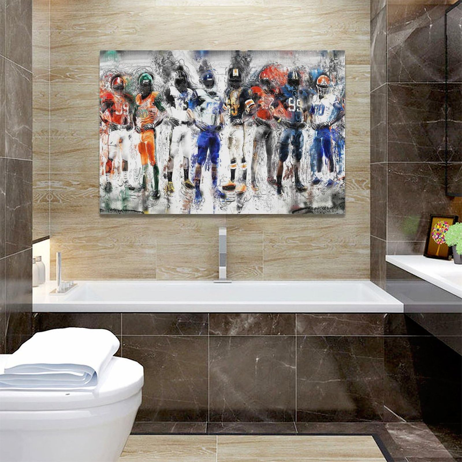 Football Team Themed Bathroom Amazon.com: DYNH Western Shower Curtain,