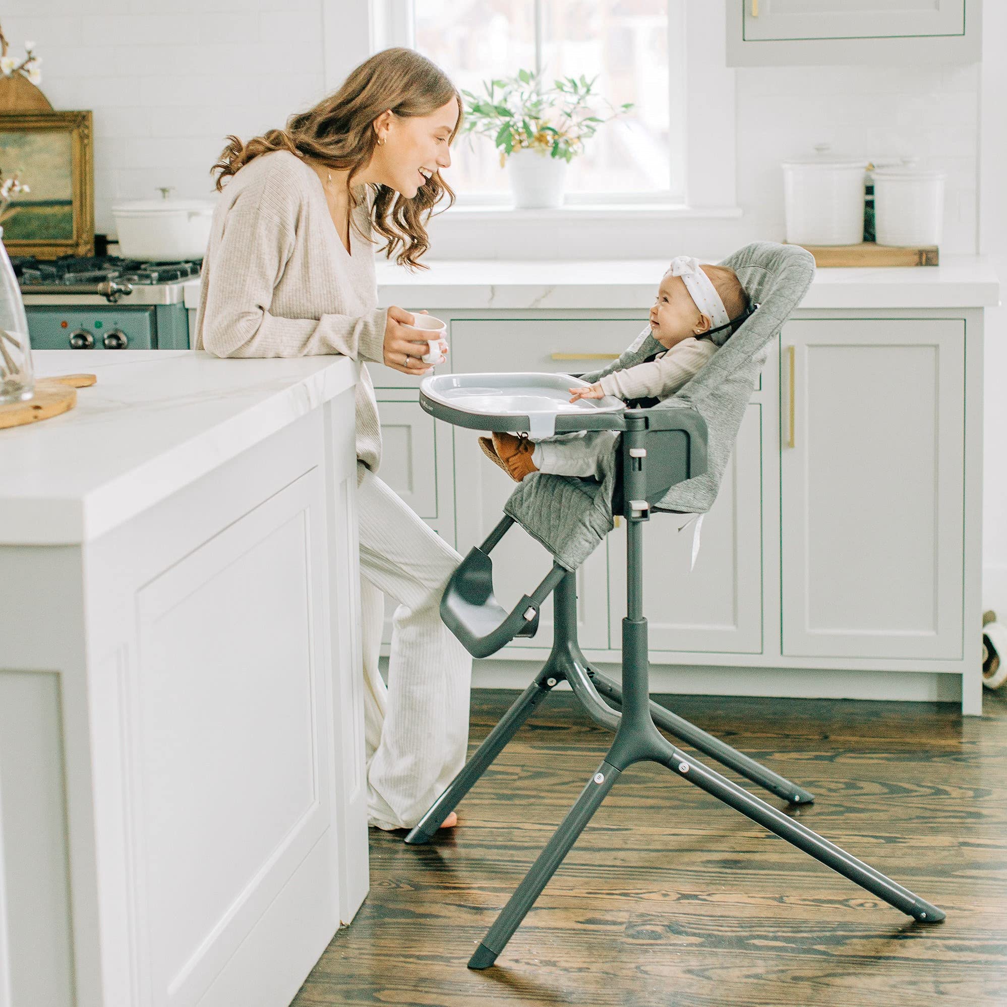 Baby Delight Levo Deluxe Adjustable Highchair, Charcoal Tweed