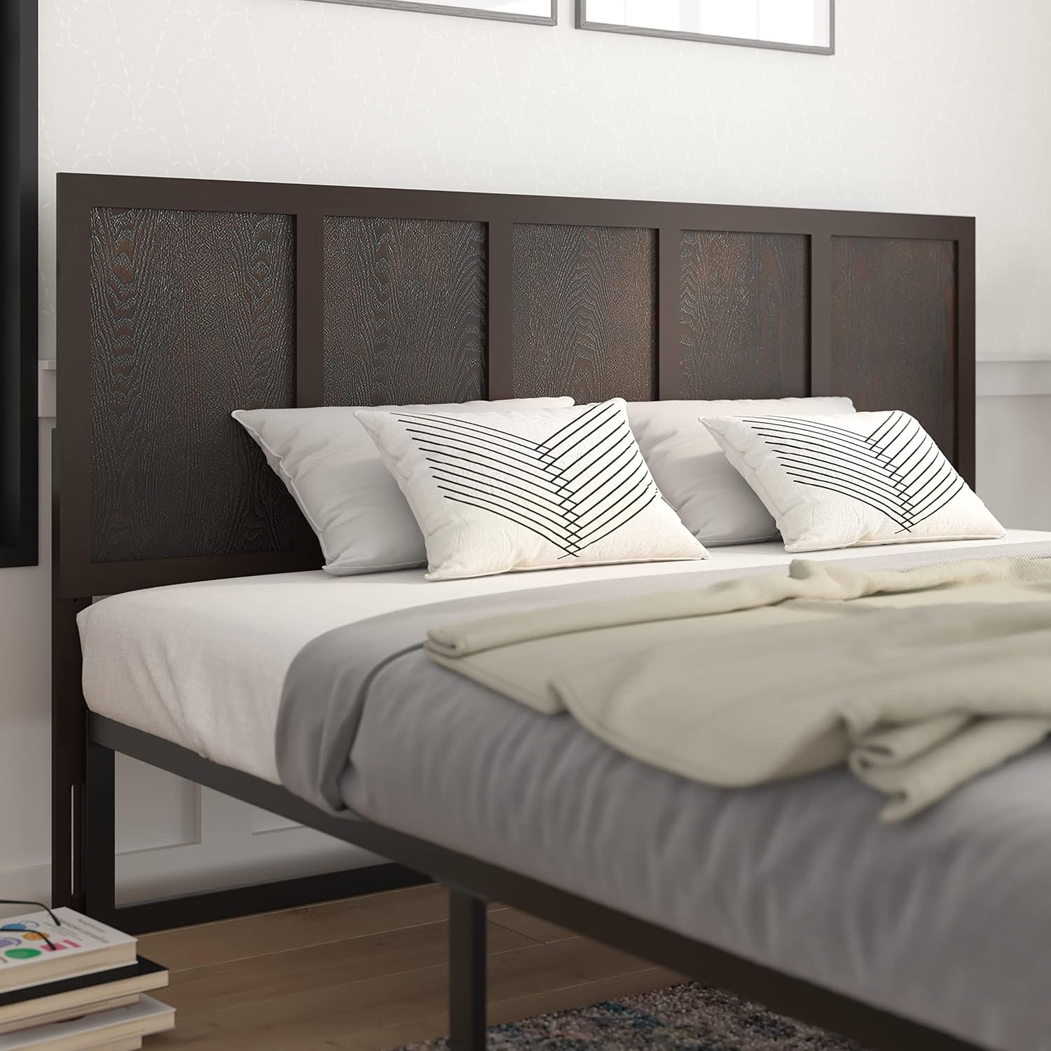 Amazon.com - Taylor & Logan Oakley King Size Four Panel Adjustable ...