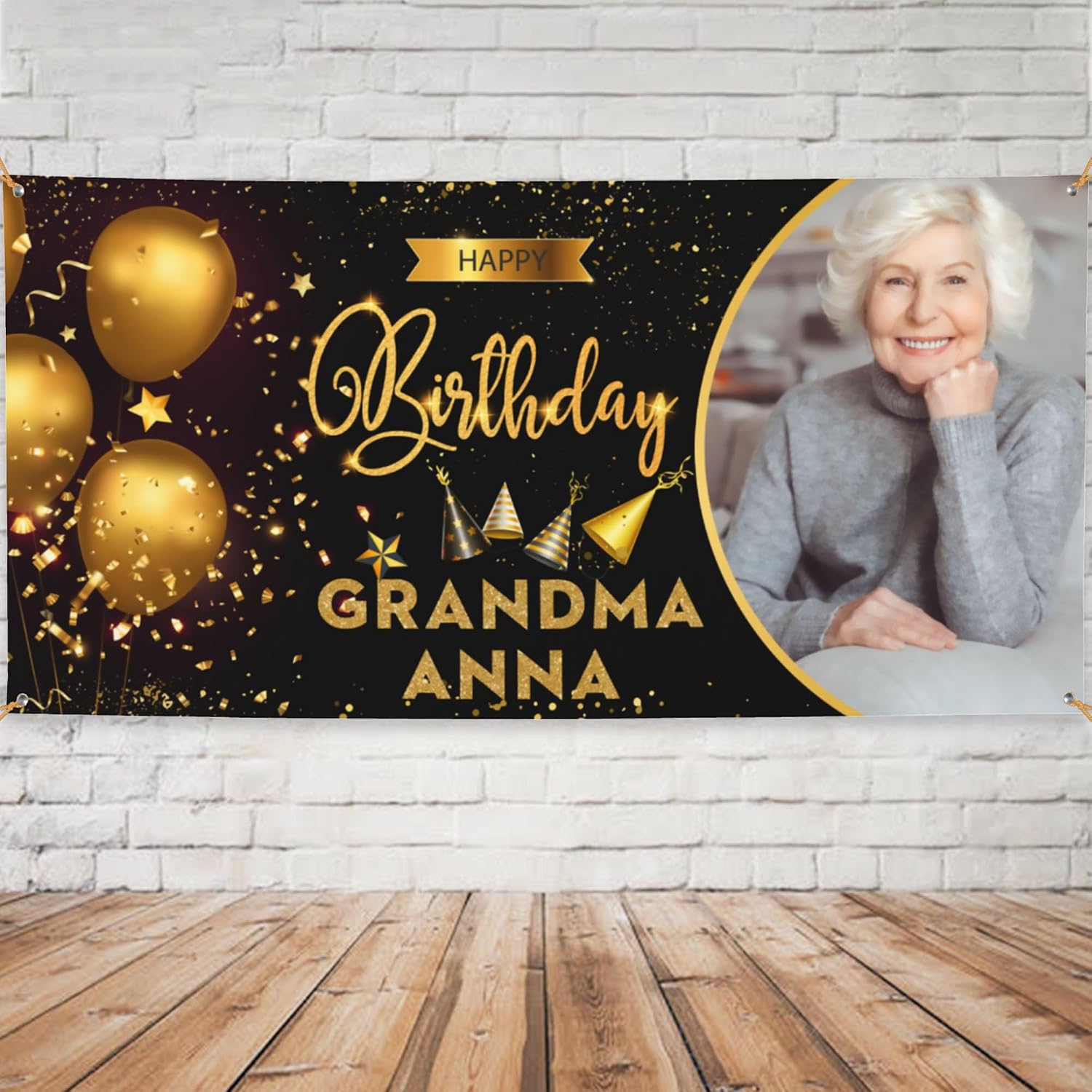 Amazon.com: Birthday Decorations Personalized Banners,Happy Birthday ...