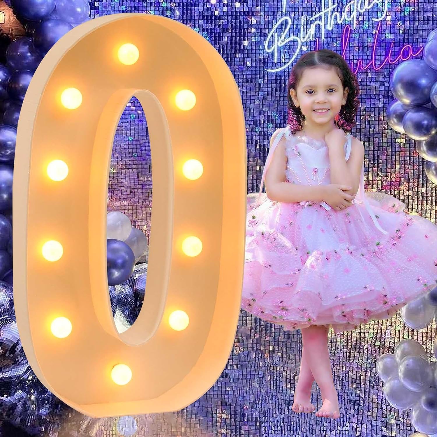 Amazon.com: Staraise 3FT Marquee Light Up Numbers, Large Mosaic Numbers ...