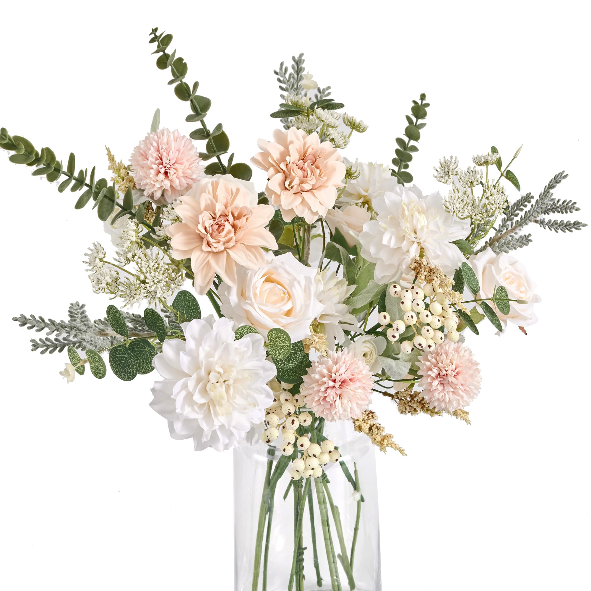 10pcs Fake Flowers Artificial Flowers Bouquets Artificial Silk Flowers ...